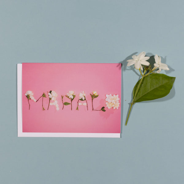 Mahalo Gardenia - Single Note Card - Lola Pilar Hawaii